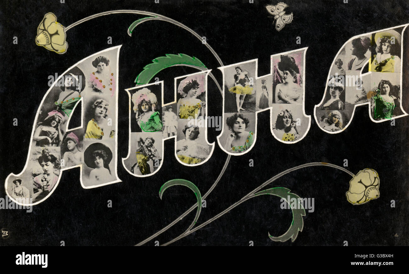 Russian postcard, ANNA Stock Photo - Alamy