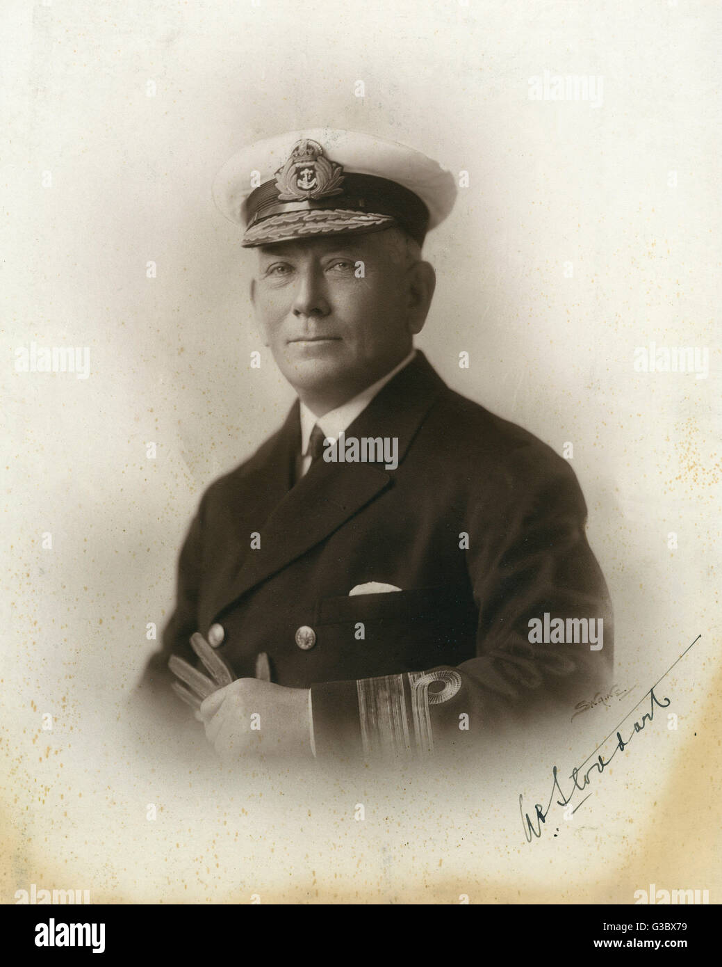 Rear Admiral A.P. Stoddart of the British Royal Navy Stock Photo - Alamy