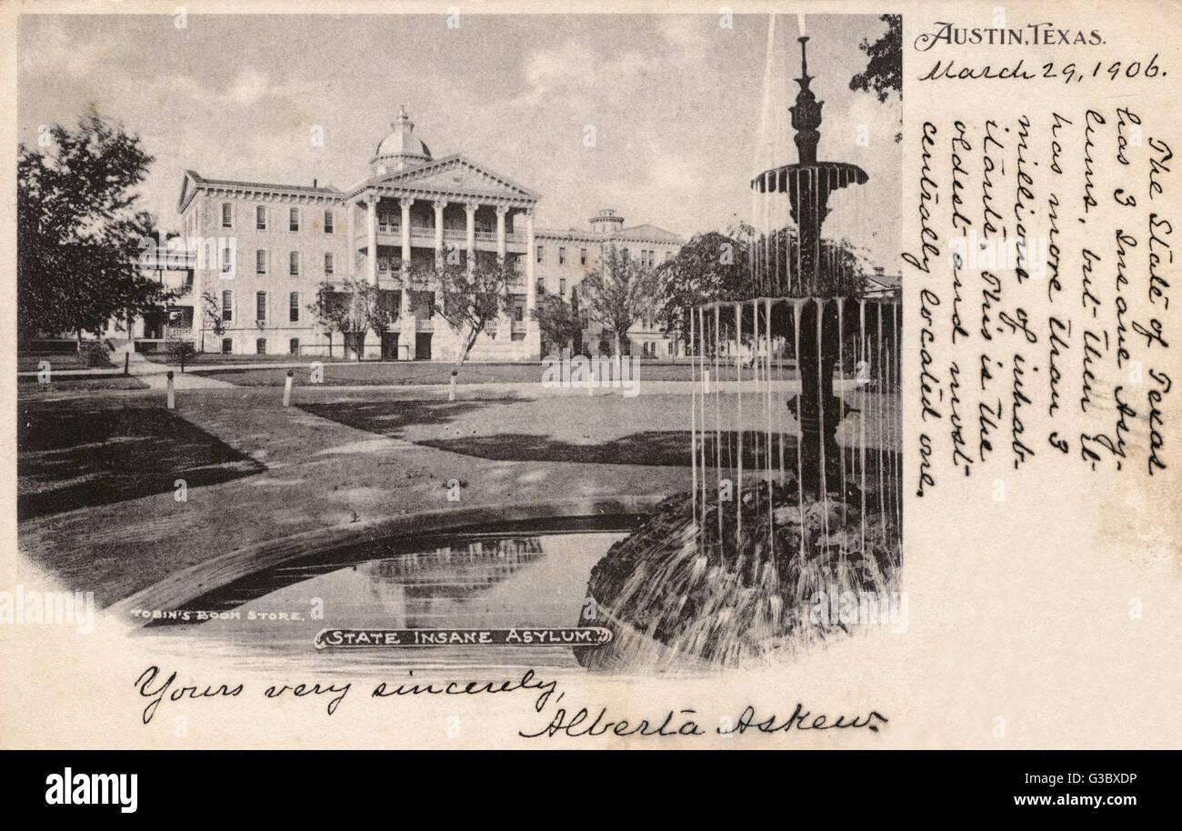 State Insane Asylum, Austin, Texas, USA Stock Photo - Alamy