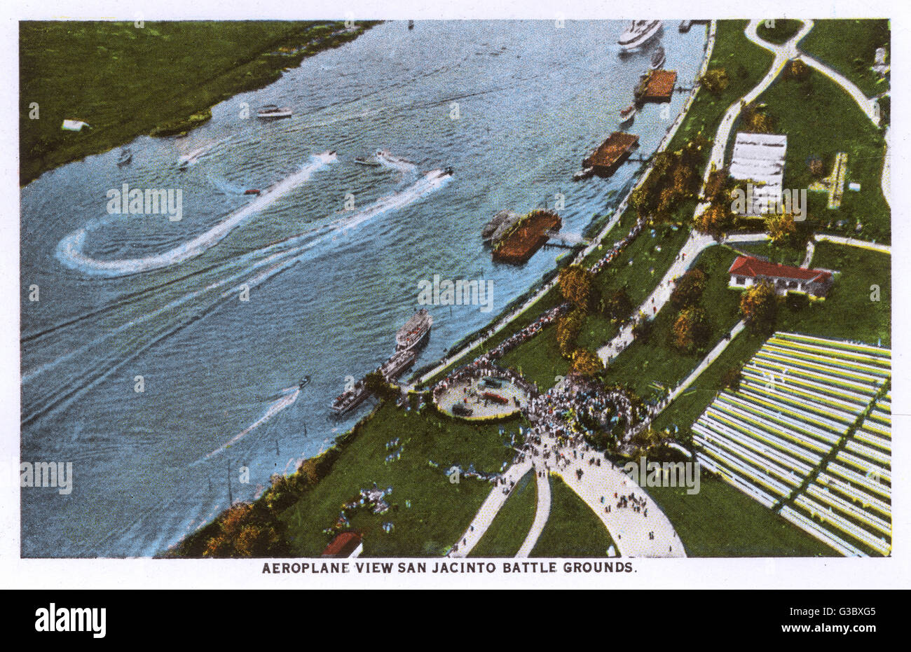 Aerial view, San Jacinto Battleground, Houston, Texas, USA Stock Photo ...