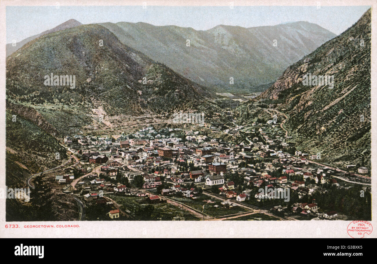 General view of Georgetown, Colorado, USA Stock Photo - Alamy