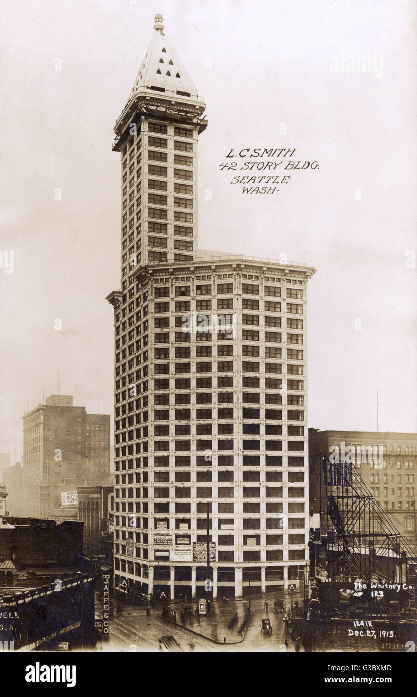 Smith Tower, Seattle, Washington, USA Stock Photo - Alamy
