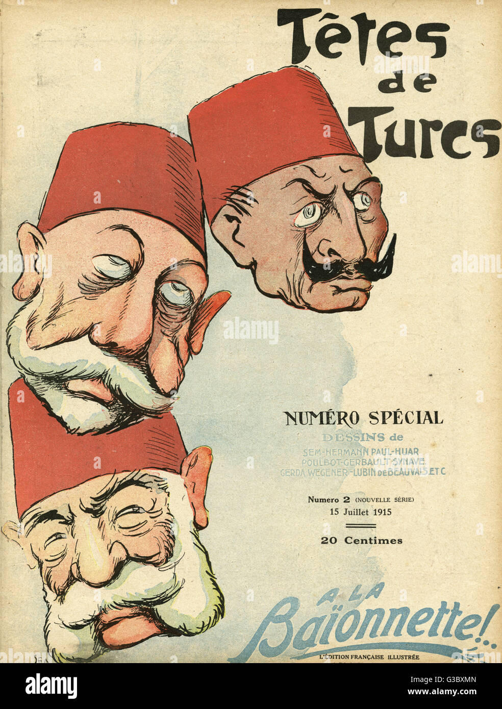 Front cover, La Baionnette, WW1 Stock Photo - Alamy