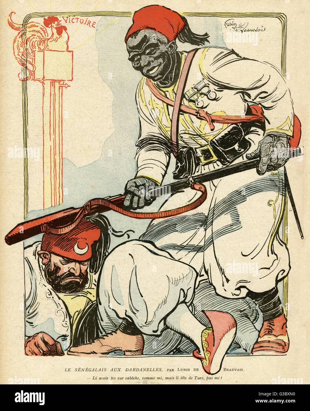 Turkish empire ww1 cartoon hi-res stock photography and images - Alamy