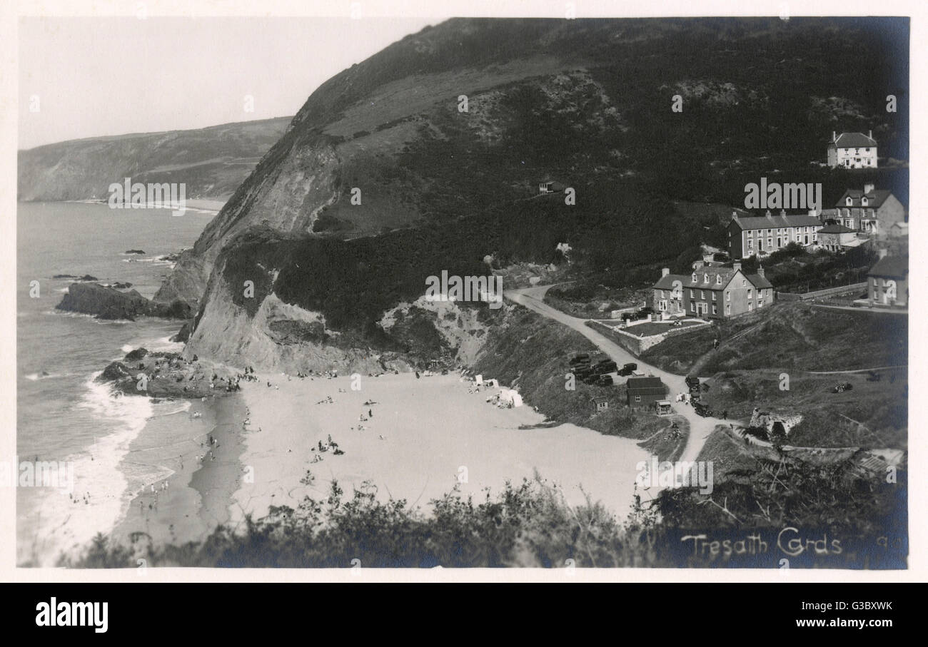 Wales, Ceredigion - Tresaith (Cardigan Bay Stock Photo - Alamy