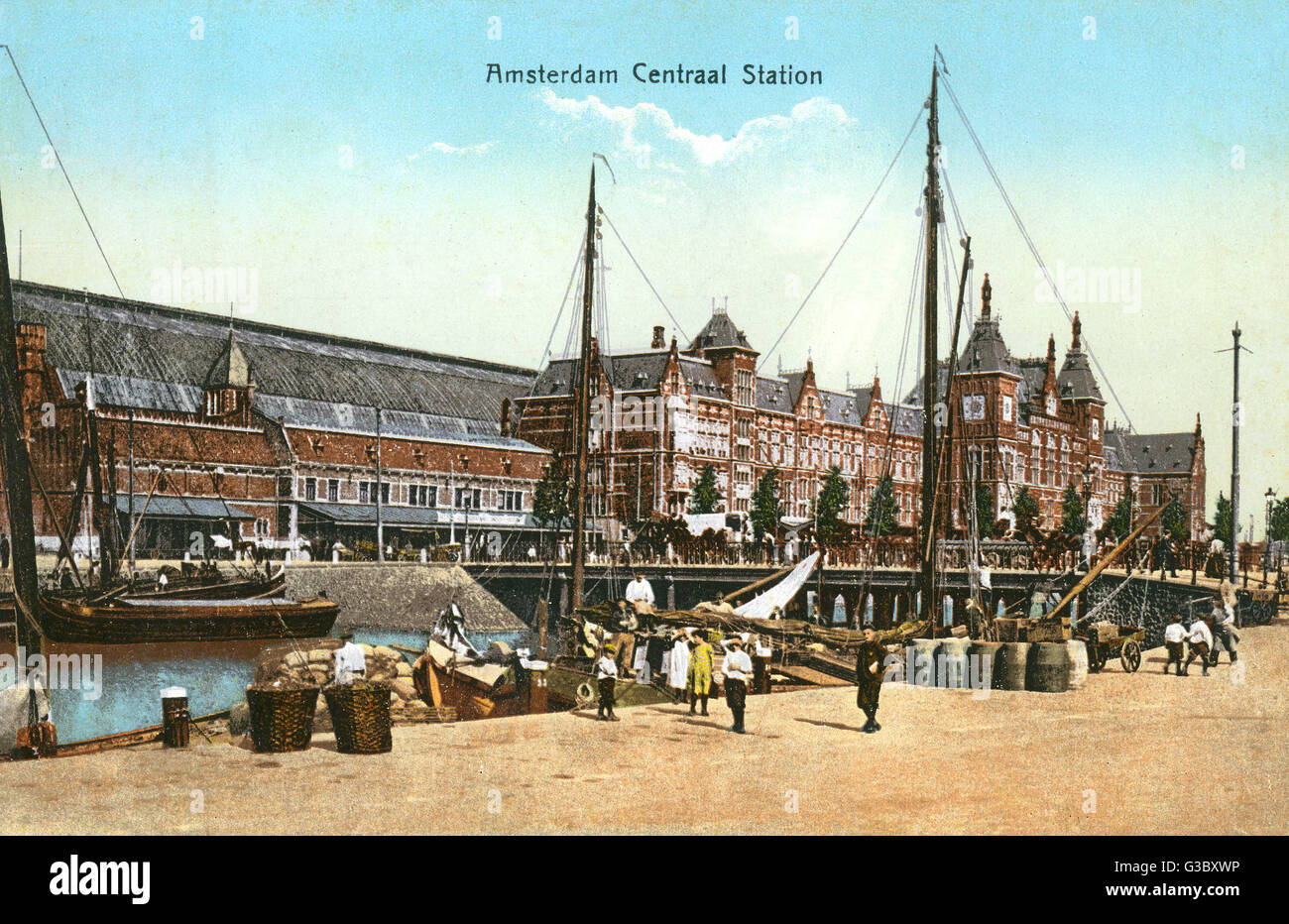 Amsterdam, Central Station, The Netherlands Stock Photo - Alamy