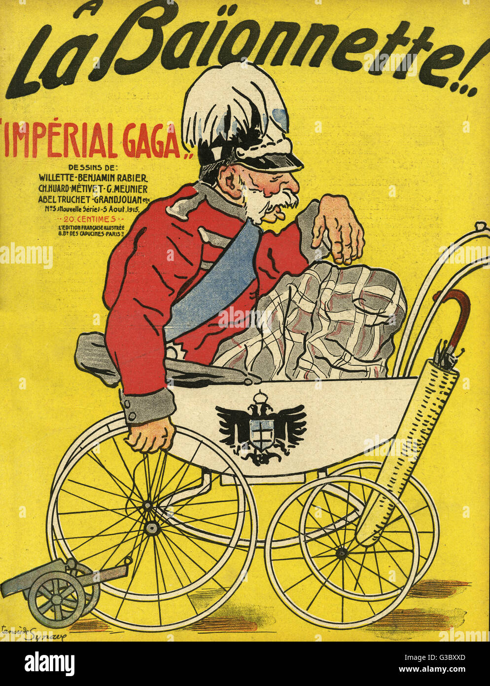 Front cover, La Baionnette, WW1 Stock Photo - Alamy