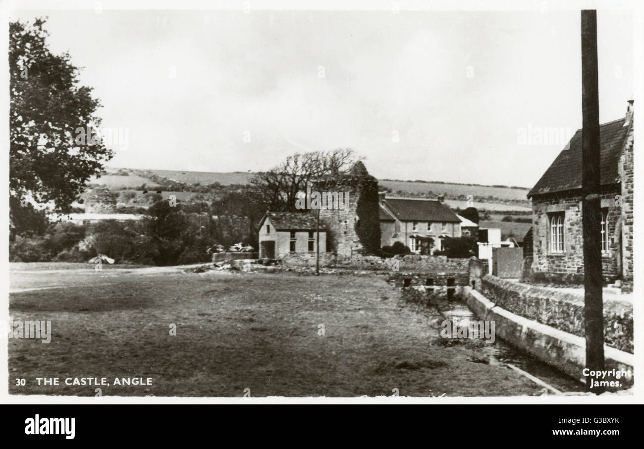 The Castle, Angle - Pembrokeshire, Wales Stock Photo - Alamy