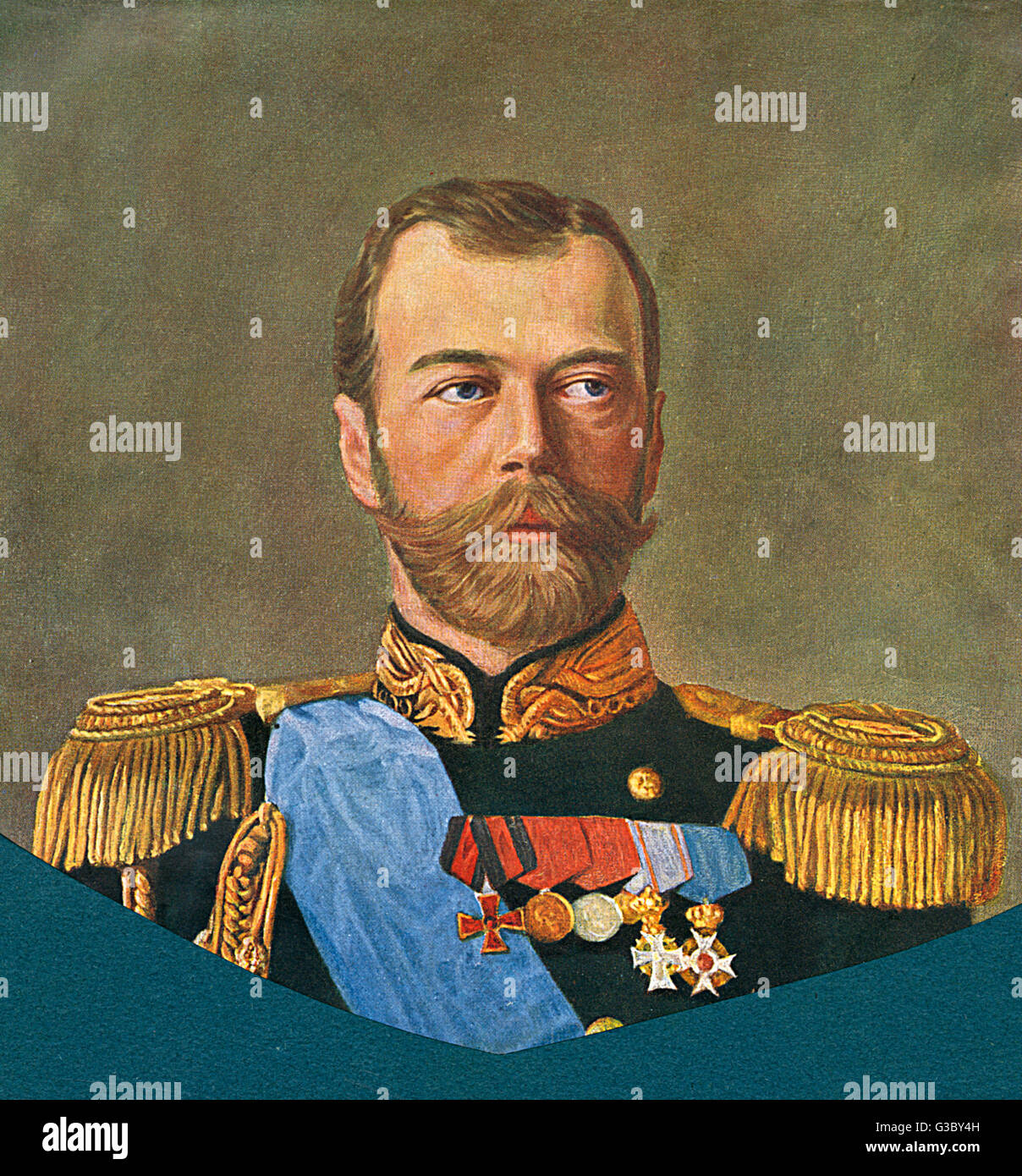 Tsar Nicholas II (Nikolay Alexandrovich Romanov, 1868-1918), the last ...