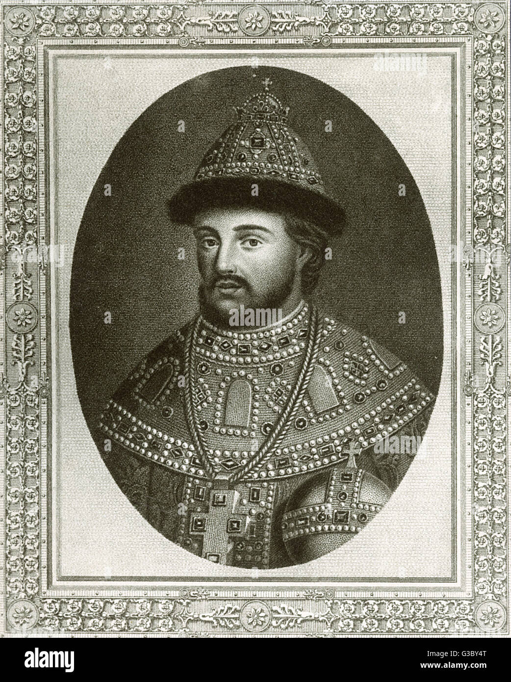 Tsar Ivan V of Russia Stock Photo - Alamy