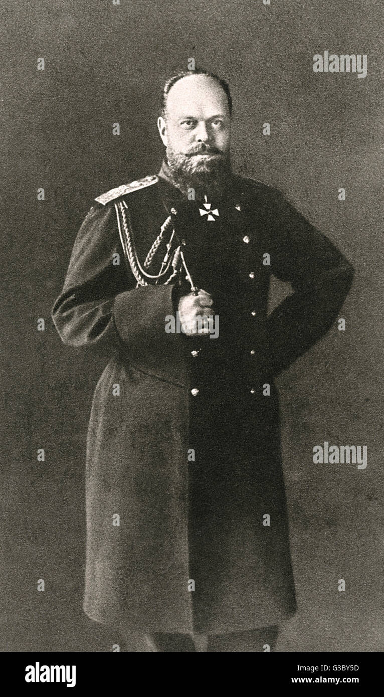 Tsar Alexander III of Russia Stock Photo - Alamy
