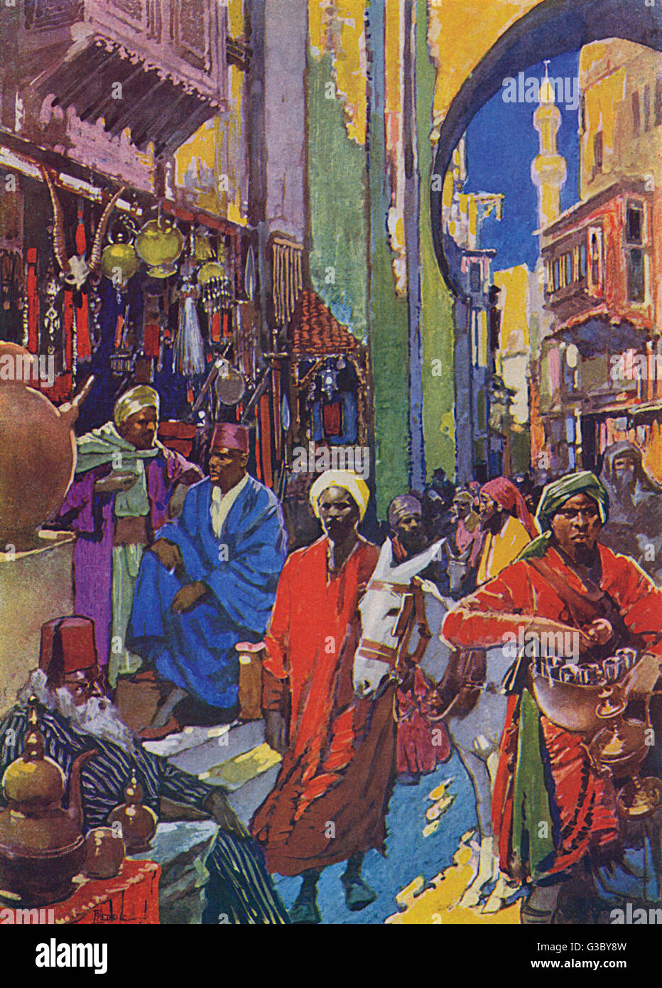 Crowded shopping street bazaar in cairo hi-res stock photography and ...