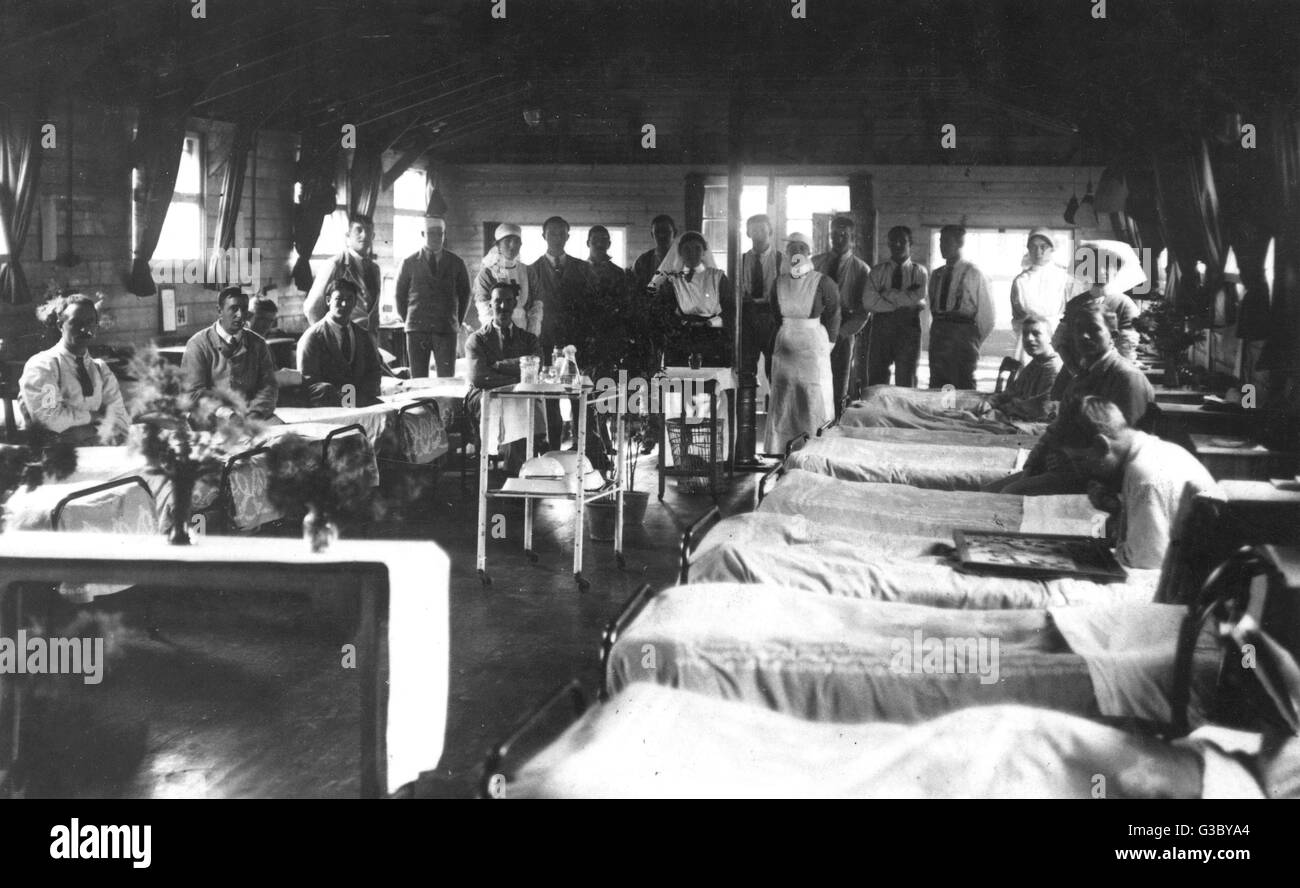 WW1 - British Military Hospital Ward Stock Photo - Alamy