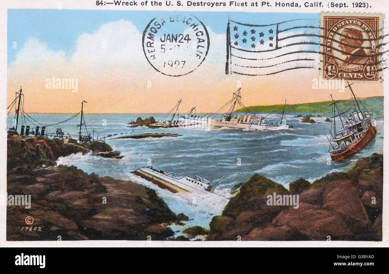 Ships in Honda Point Disaster, California, USA Stock Photo - Alamy