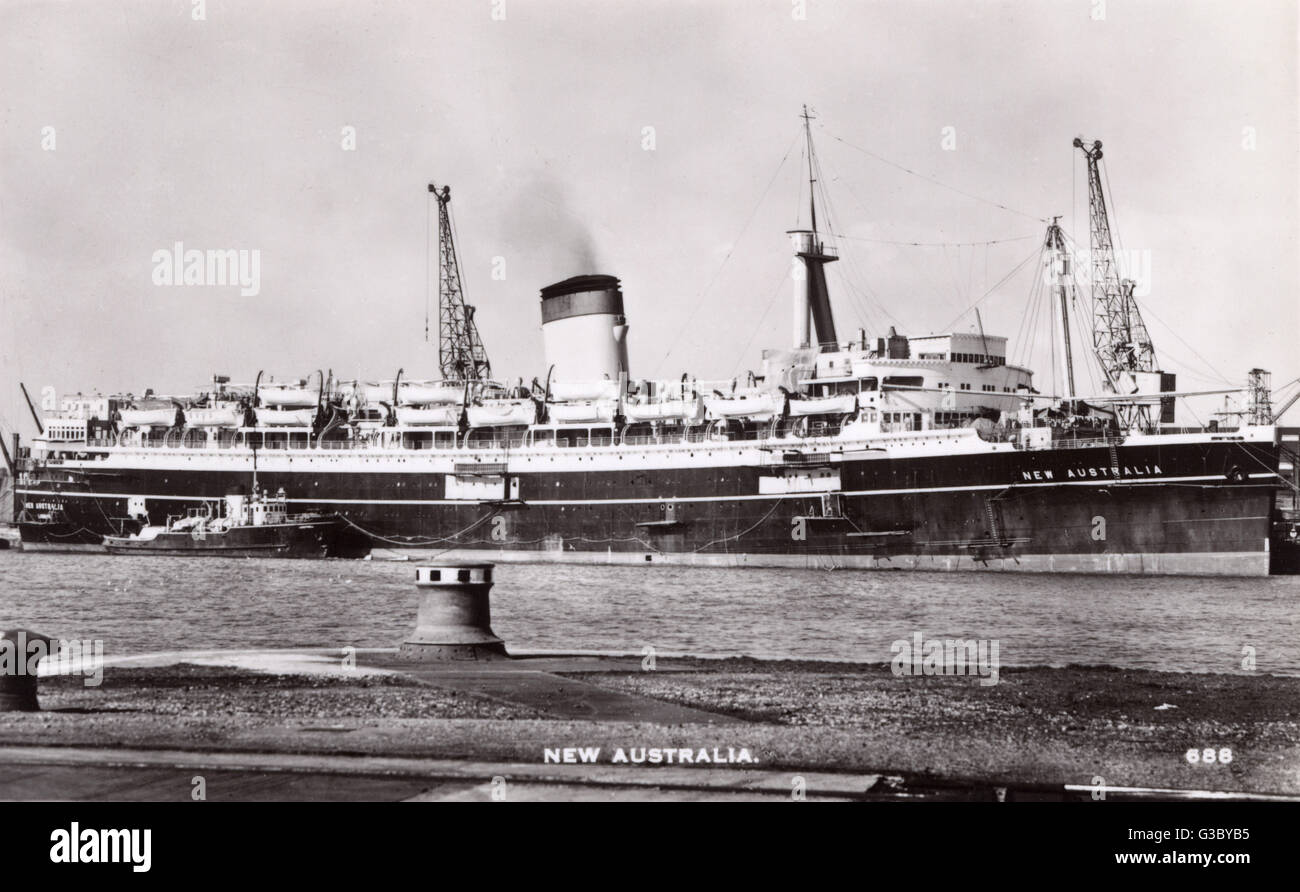 SS New Australia, passenger steamer Stock Photo - Alamy