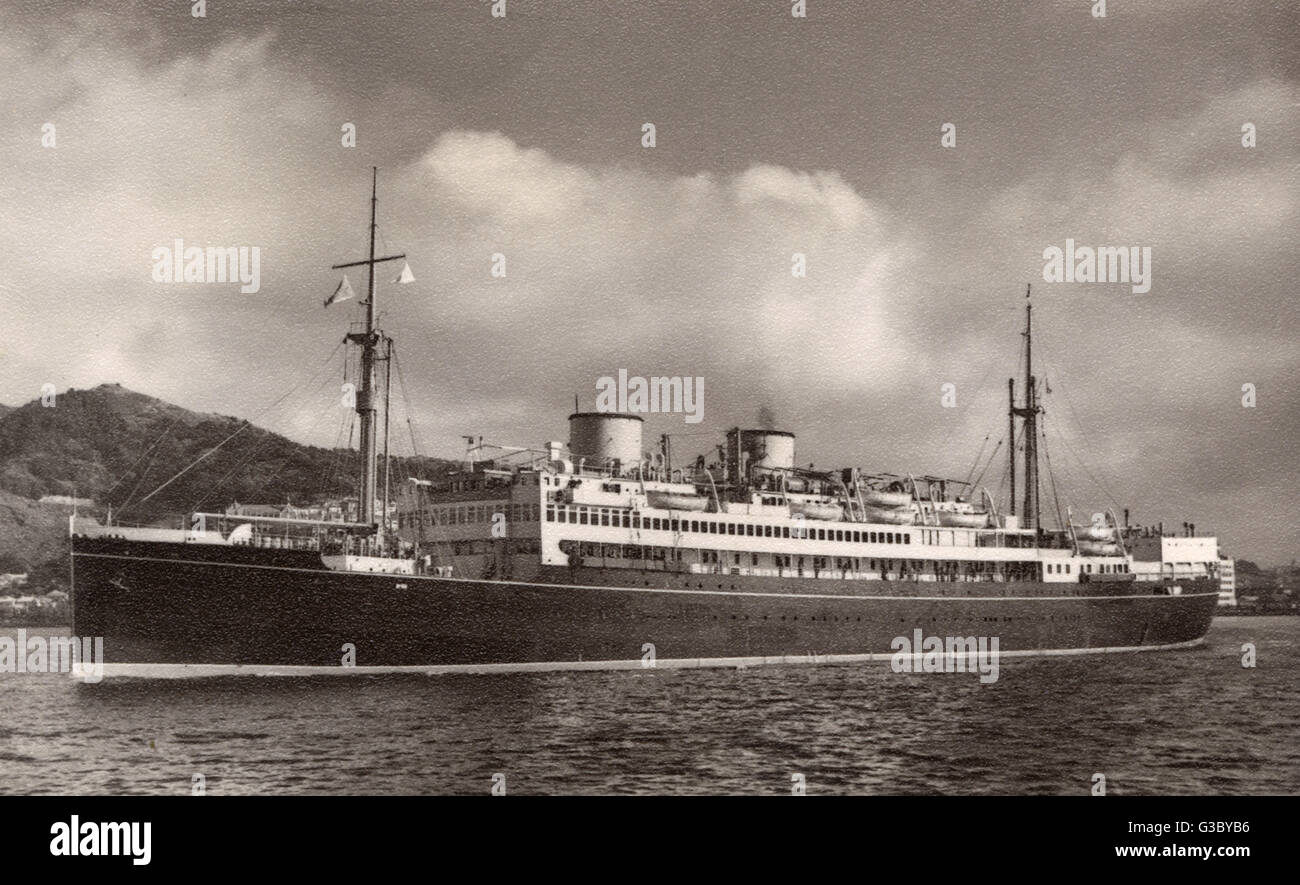 MS Wanganella, Australian passenger liner that served as a hospital ...