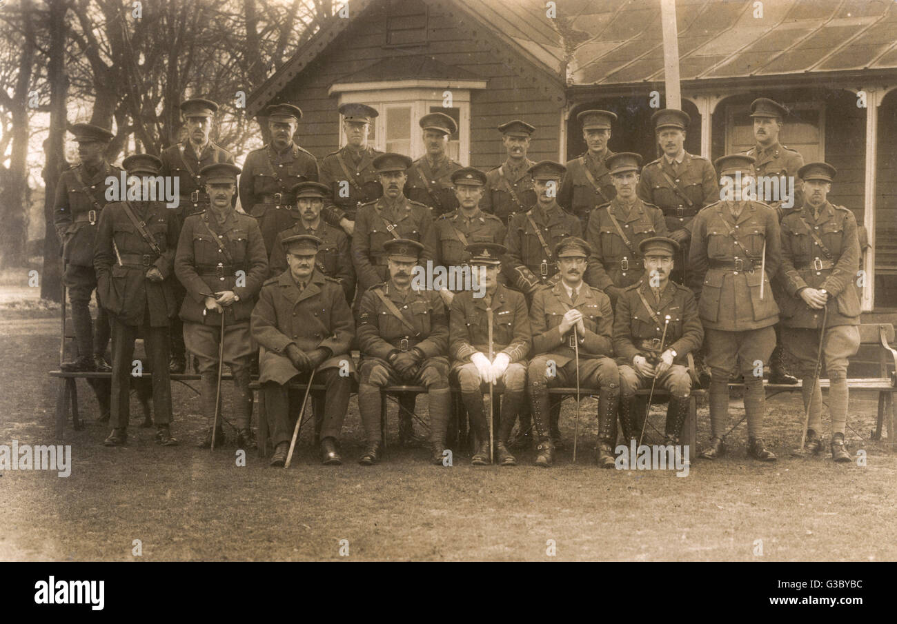 Group photo, British Army officers Stock Photo - Alamy