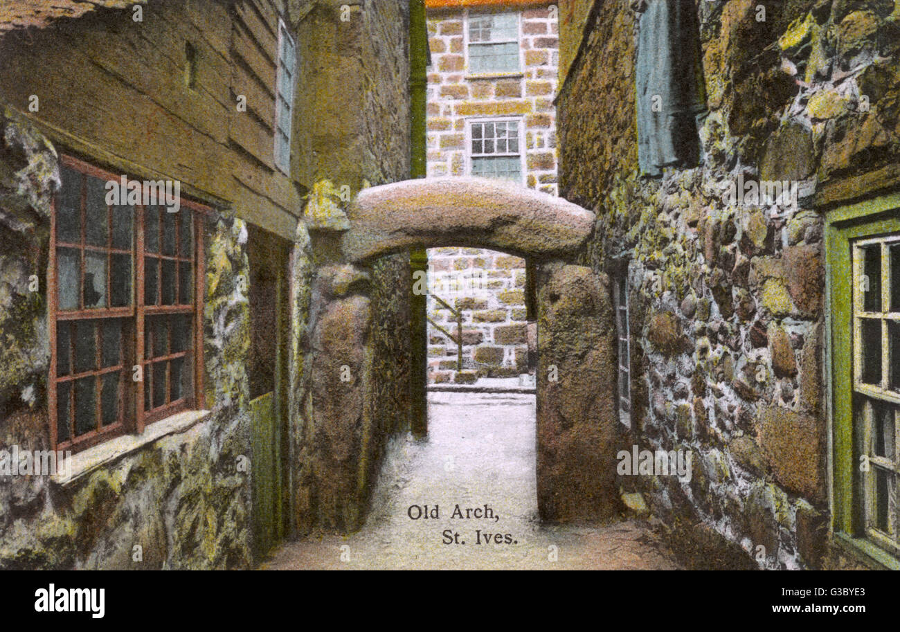 Old Arch - St. Ives, Cornwall Stock Photo - Alamy