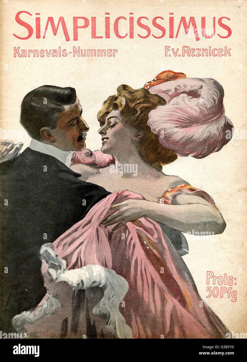 Couple dancing 1908 Stock Photo - Alamy