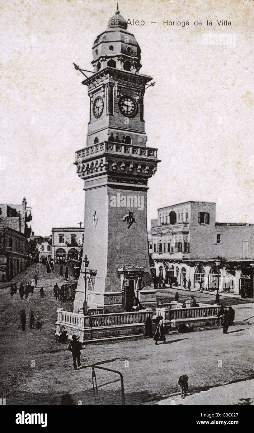 Bab al-Faraj Clock tower - Aleppo, Syria Stock Photo - Alamy