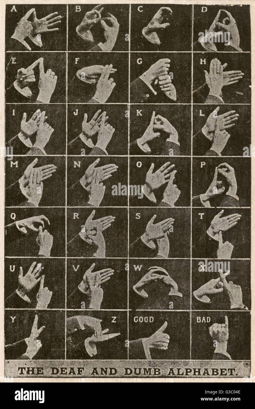The deaf and dumb sign language alphabet Stock Photo - Alamy The deaf and dumb sign language alphabet Stock Photo - Alamy