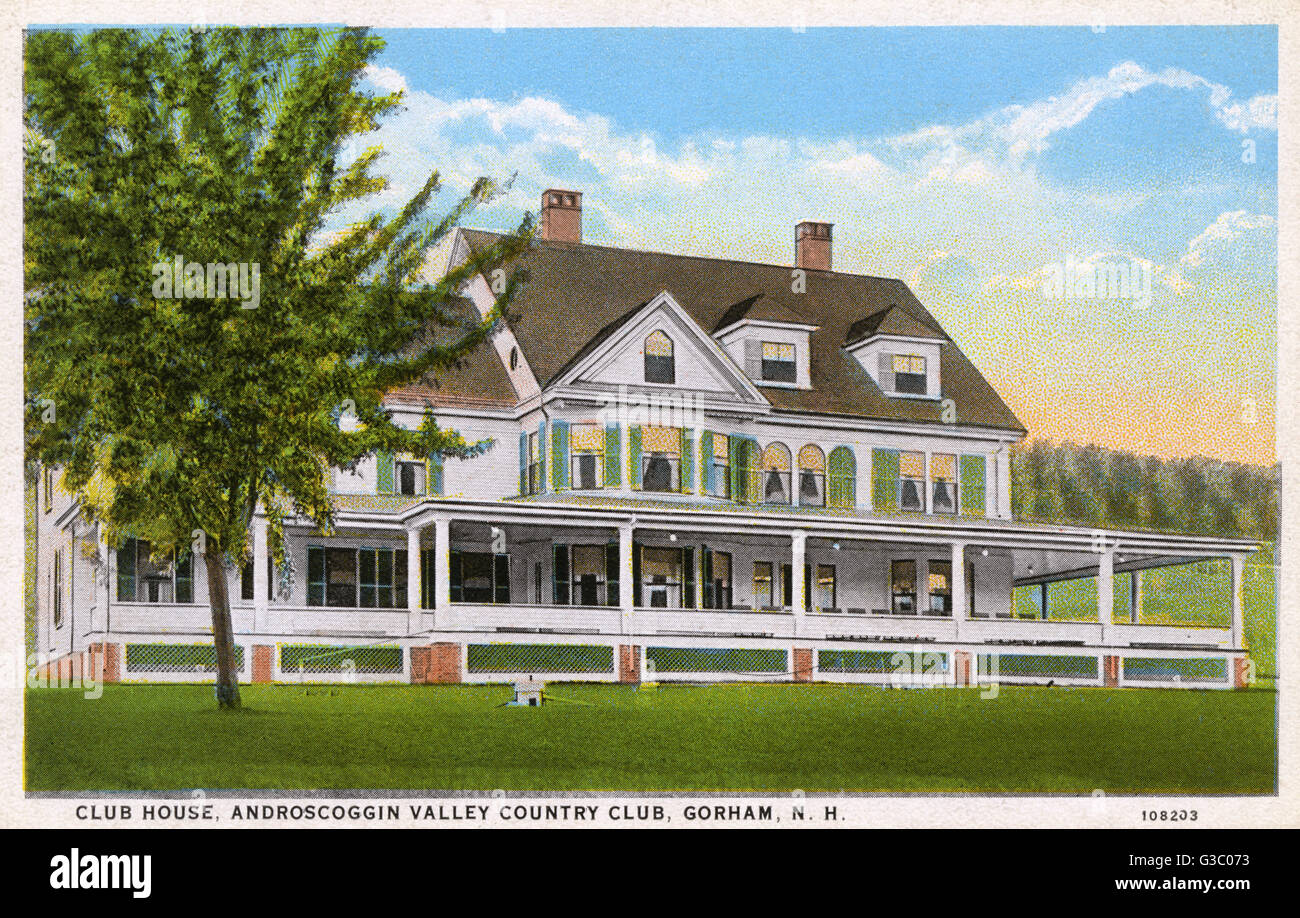 Country club, Gorham, New Hampshire, USA Stock Photo - Alamy