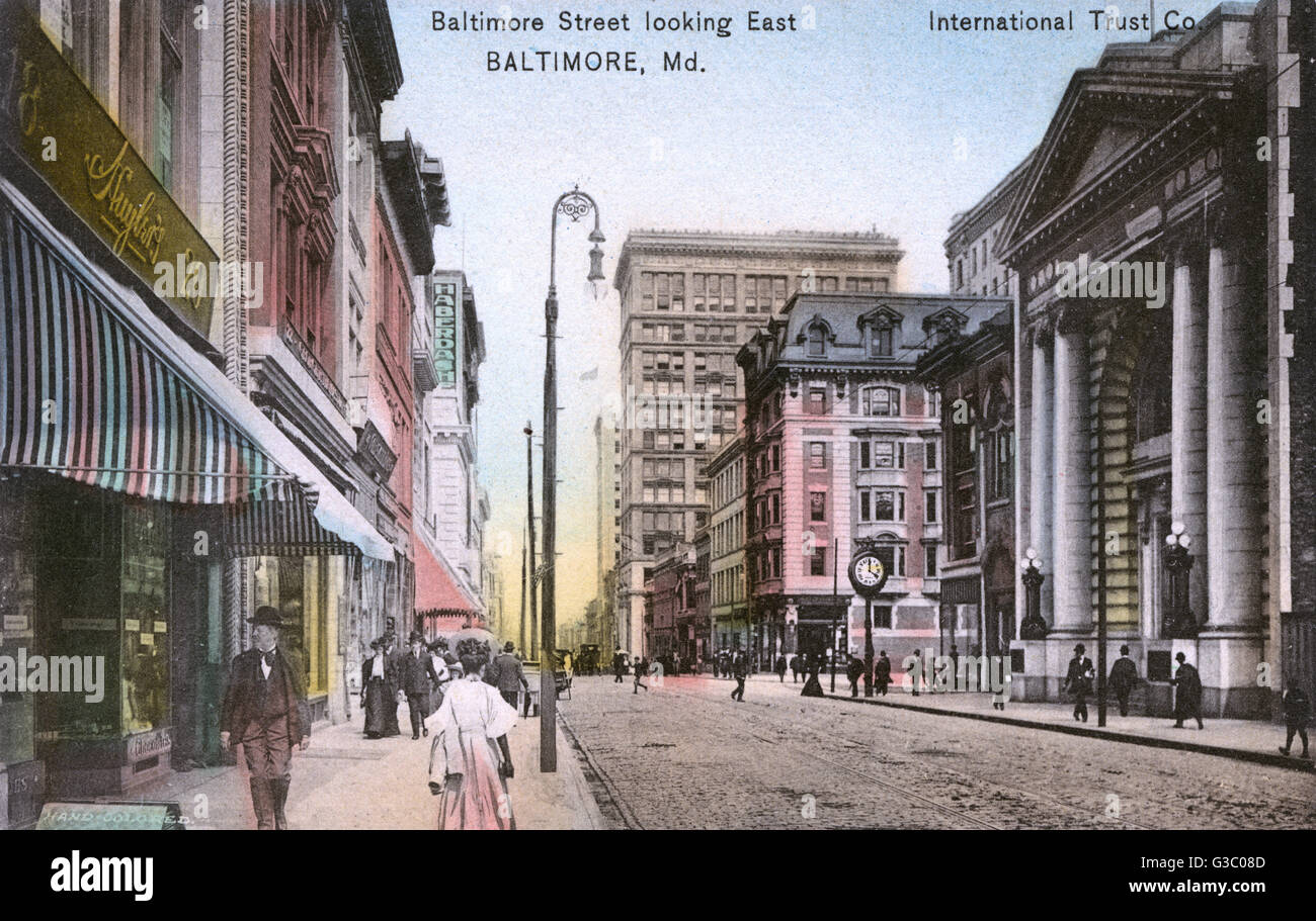 Baltimore Street, Baltimore, Maryland, USA Stock Photo - Alamy