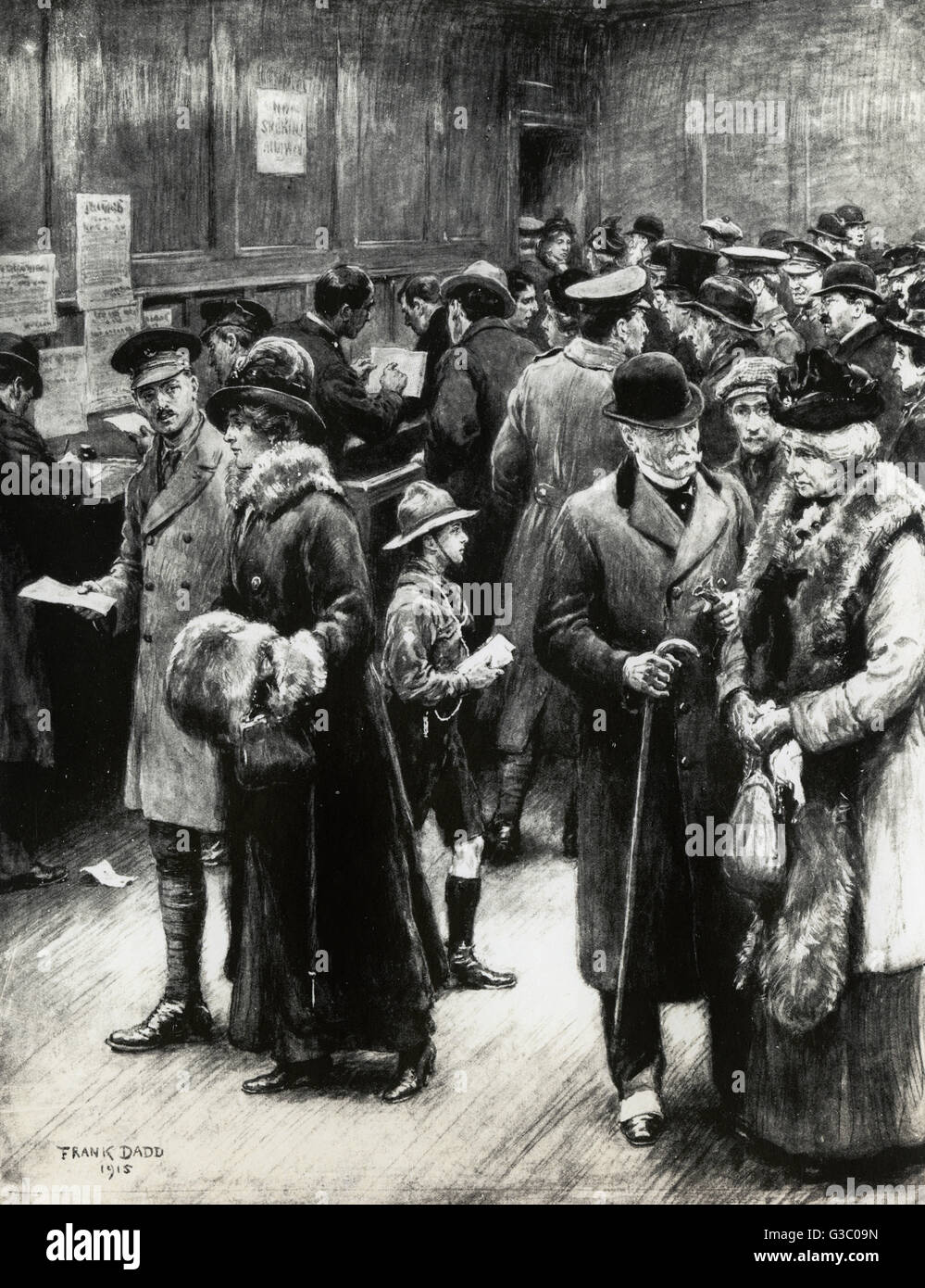 WW1 - The War Office Inquiry Bureau Stock Photo - Alamy