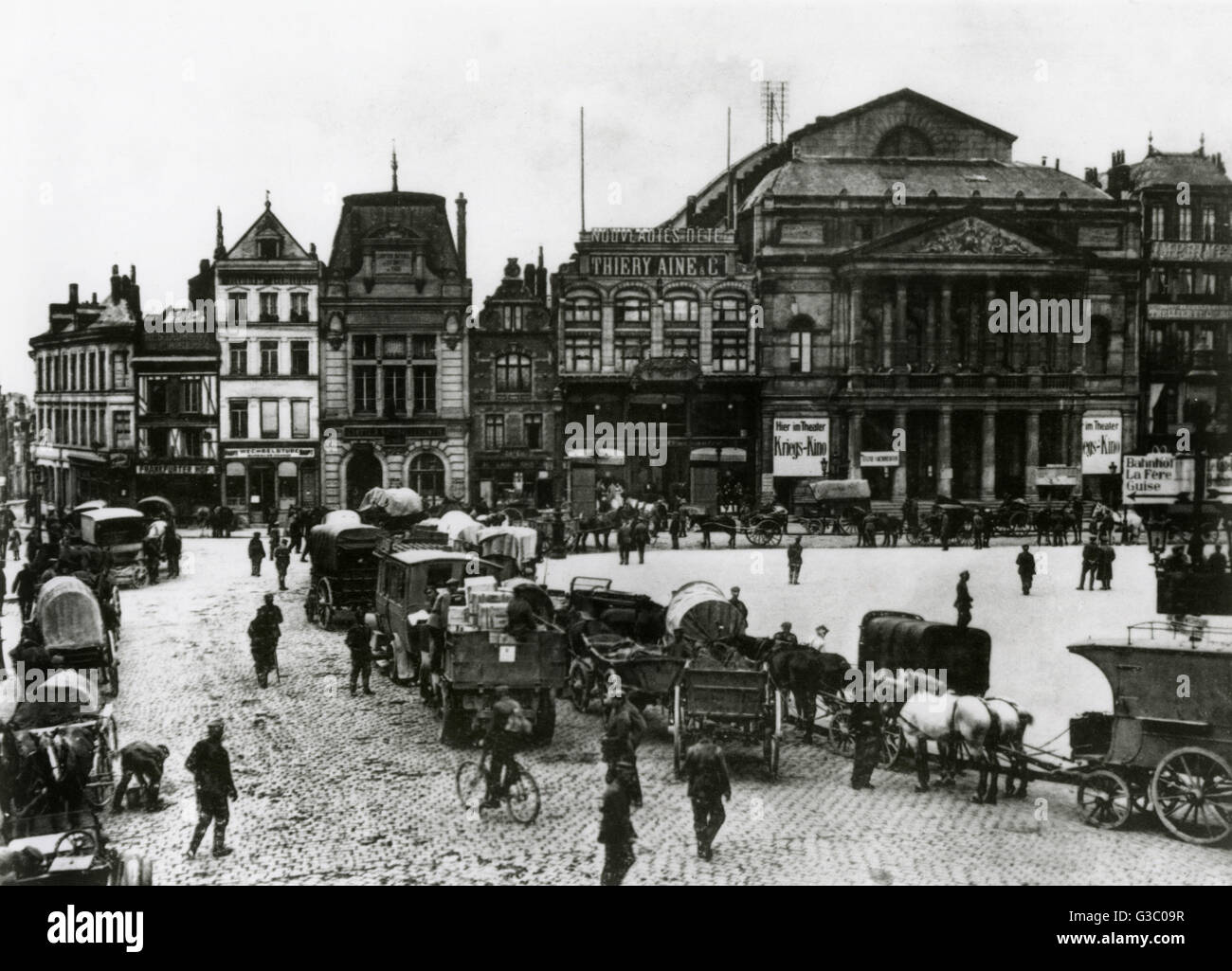 WW1 - St. Quentin, France under German Occupation Stock Photo - Alamy