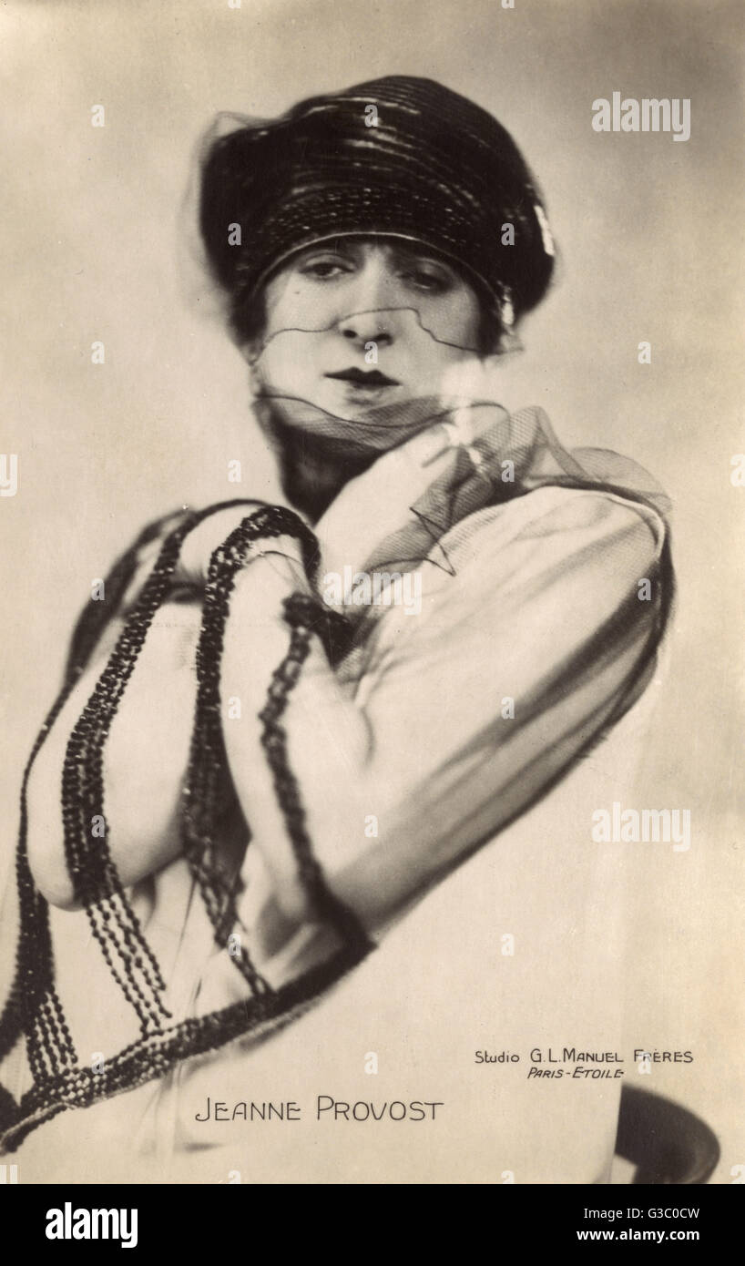 Jeanne Provost - French Movie Star and theatre actress Stock Photo - Alamy