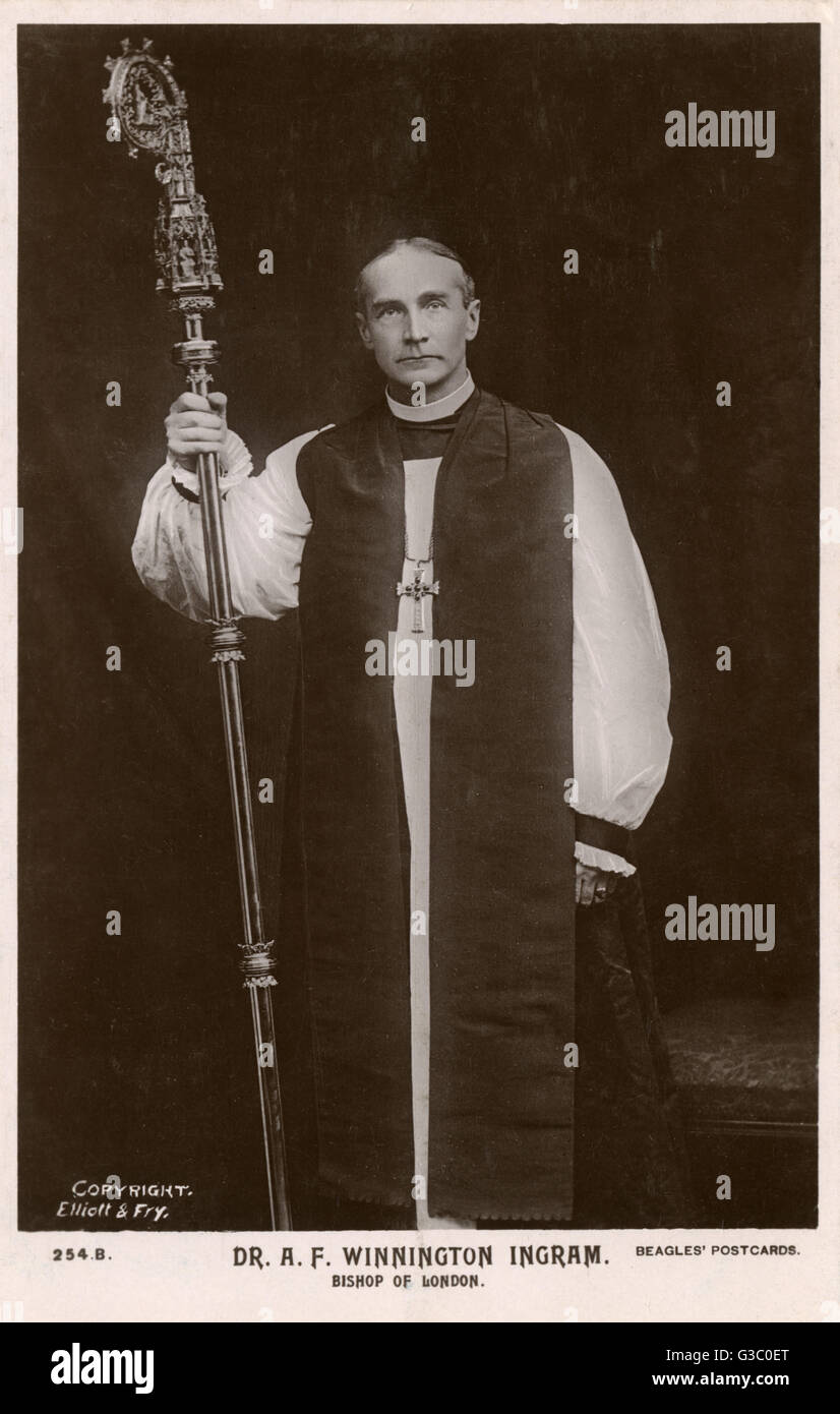 Arthur Foley Winnington-Ingram - Bishop of London Stock Photo - Alamy