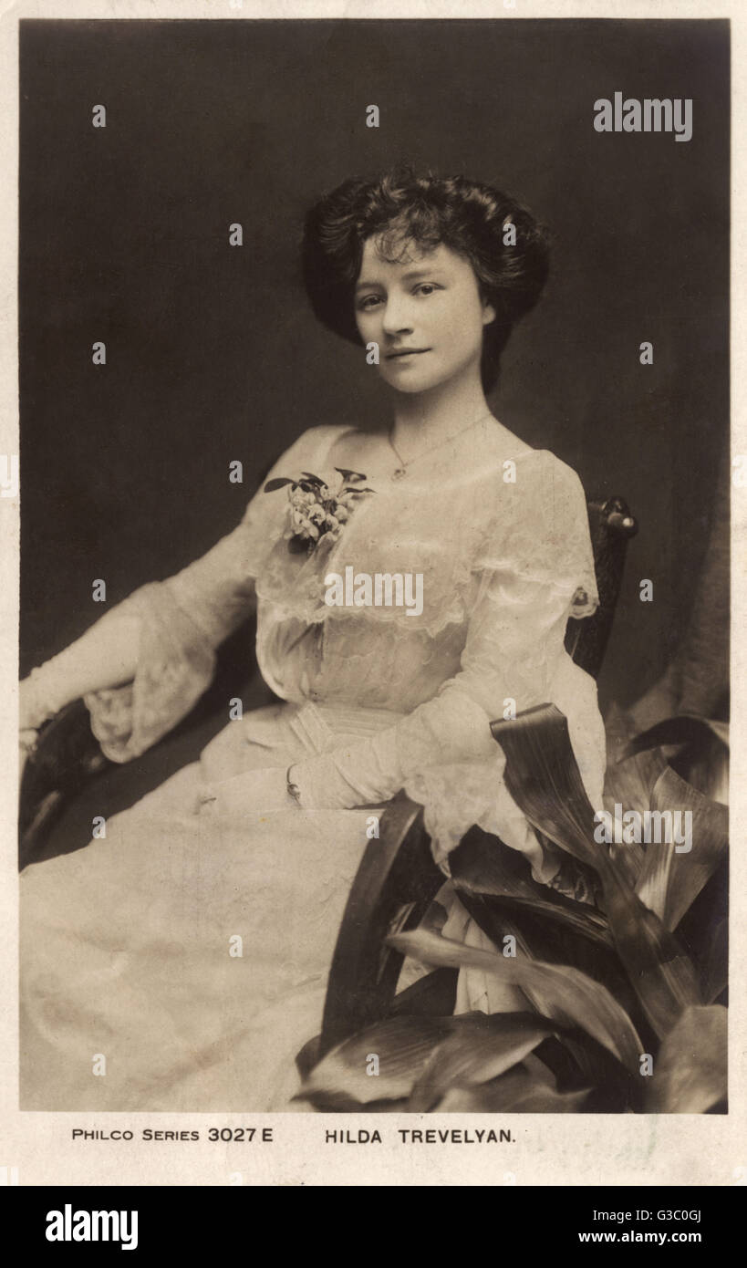 Hilda Trevelyan - English Actress Stock Photo - Alamy