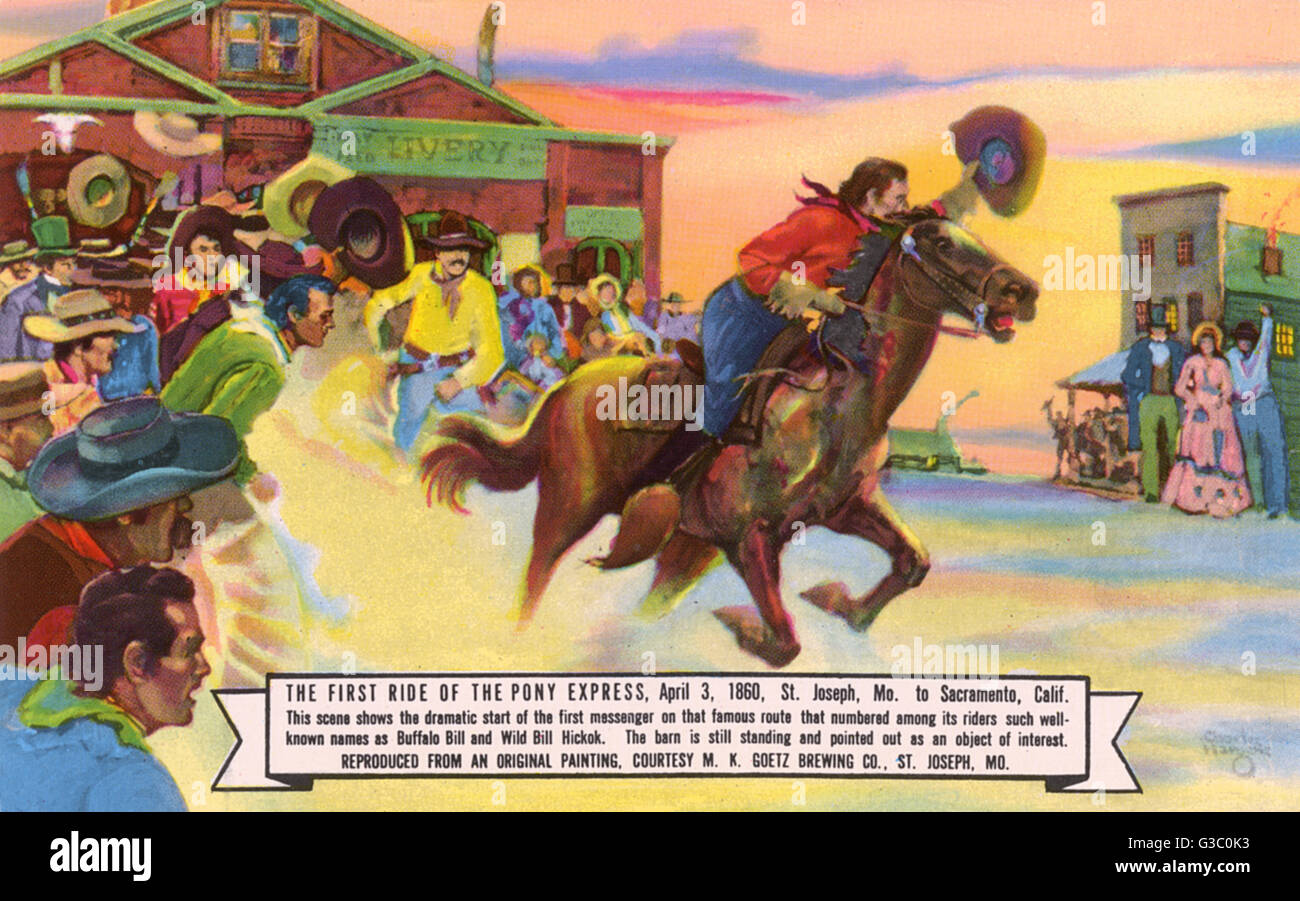 Pony express hi-res stock photography and images - Alamy