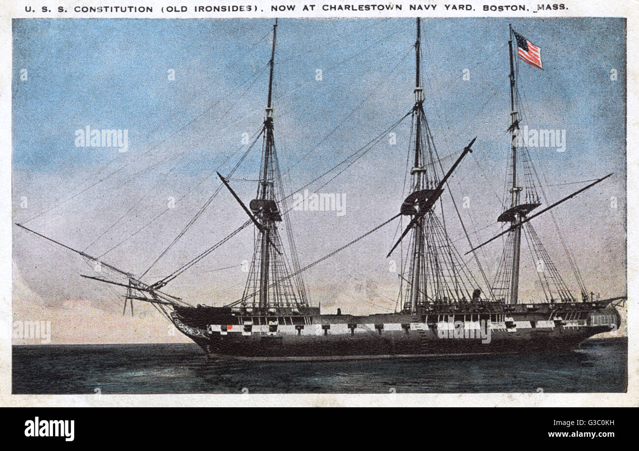 Uss constitution old ironsides in hi-res stock photography and images ...