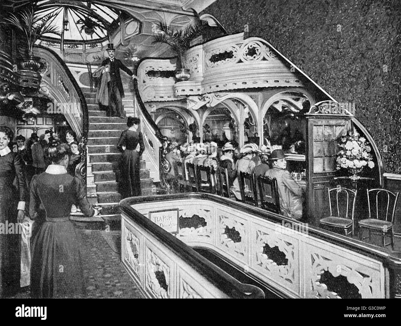 Slaters' restaurant in Piccadilly 1900 Stock Photo - Alamy