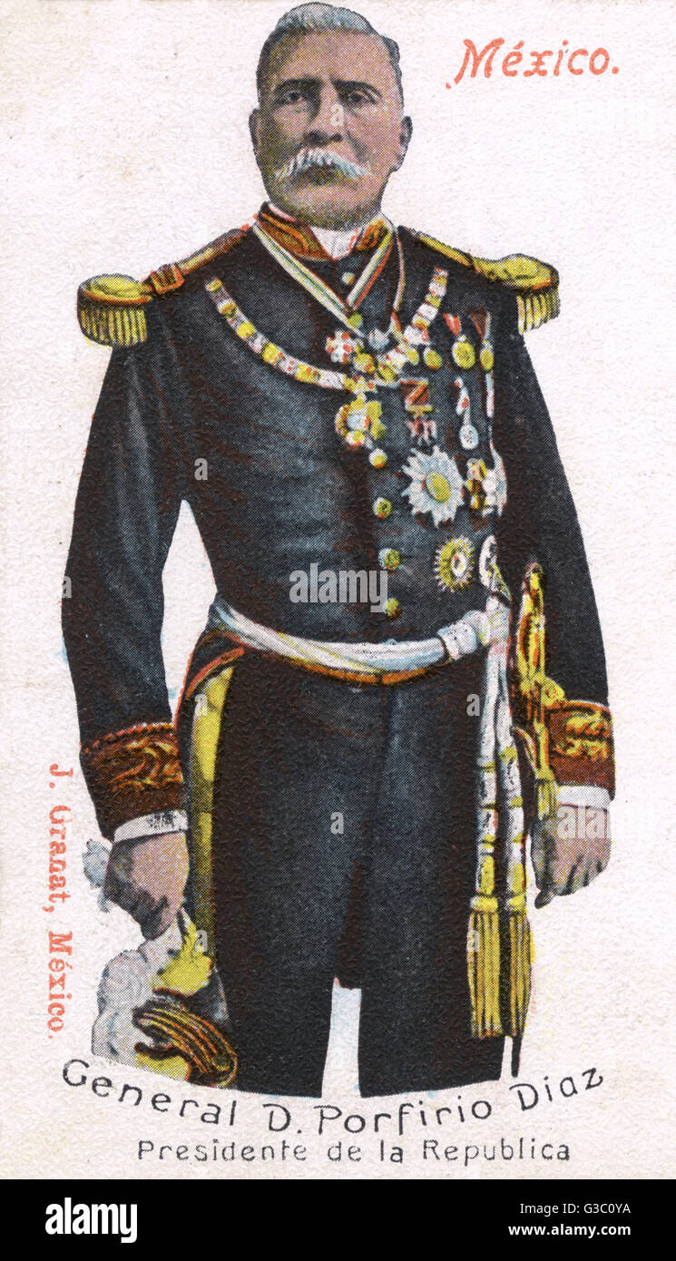 Mexico - General Porfirio Diaz - Mexican President Stock Photo - Alamy