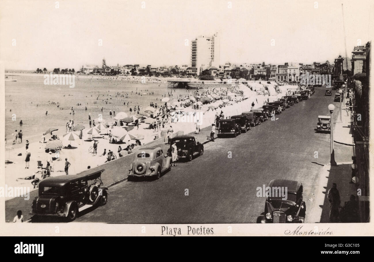 Uruguay - Montevideo - Playa Pocitos Stock Photo - Alamy
