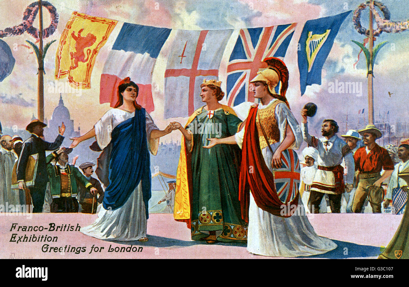 Franco-British Exhibition, London, 1908 - Marianne, A personification ...