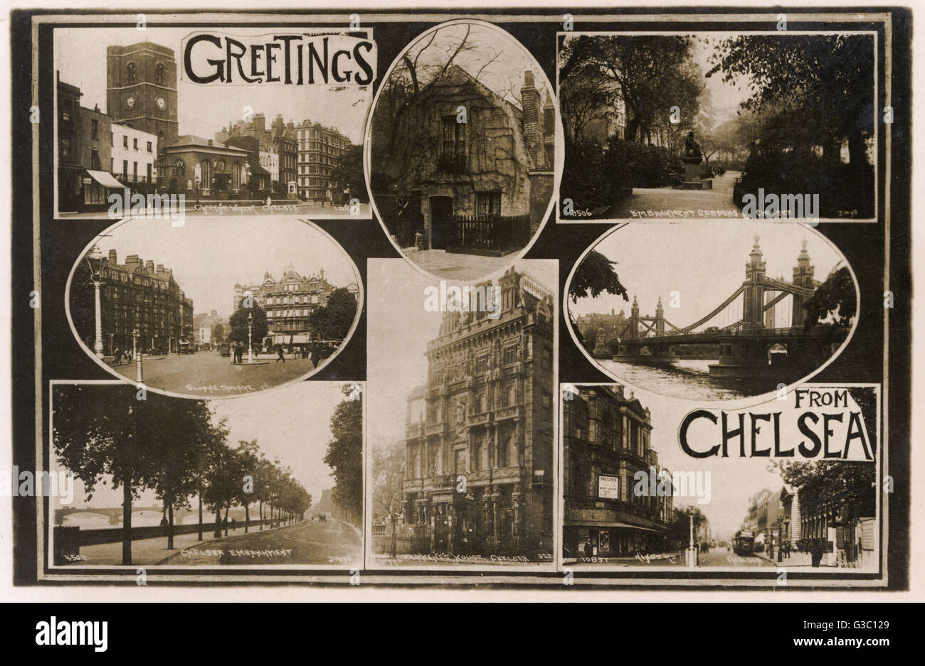 Old chelsea embankment hi-res stock photography and images - Alamy