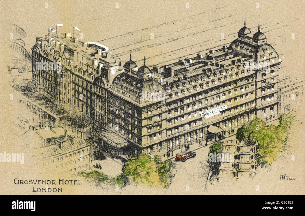Grosvenor Hotel, Pimlico, London Stock Photo - Alamy