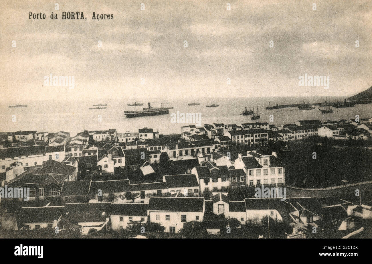 Portugal - Azores - Horta, the port Stock Photo - Alamy