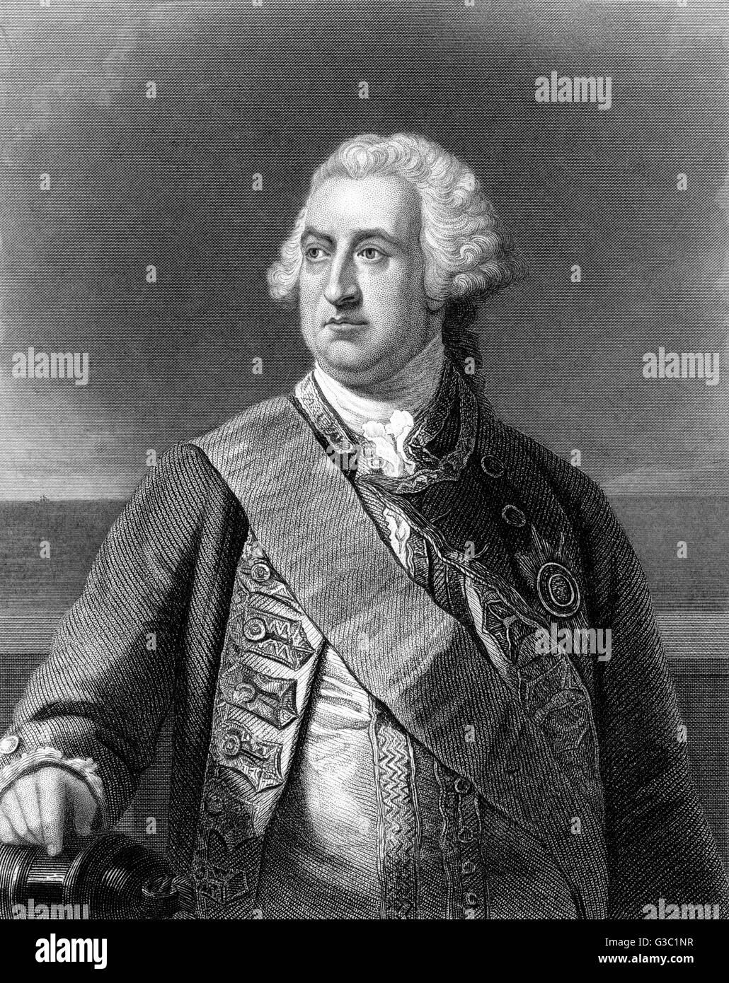 Sir Edward Hawke, 1st Baron Hawke Stock Photo - Alamy