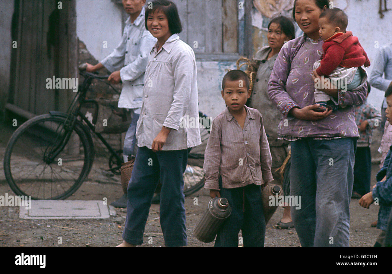 People at a commune near Shanghai, China. Date: circa 1960s Stock Photo ...