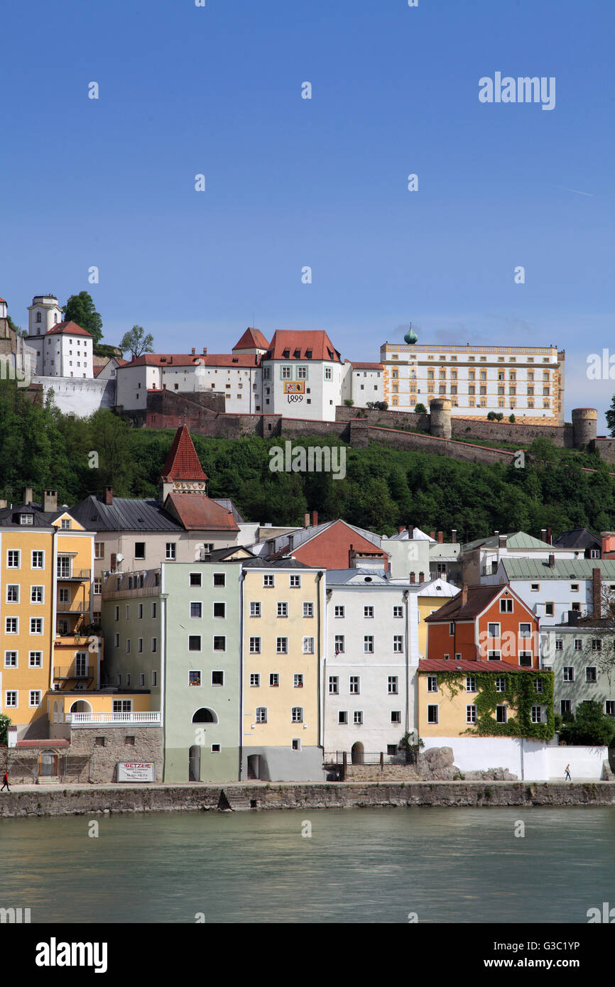 Germany, Bavaria, Passau, skyline, Inn River Stock Photo - Alamy