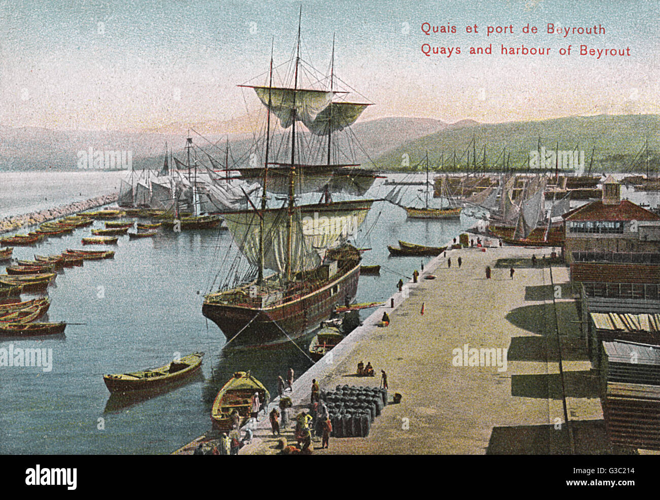 Beirut, Lebanon - The Quay and Harbour Stock Photo - Alamy