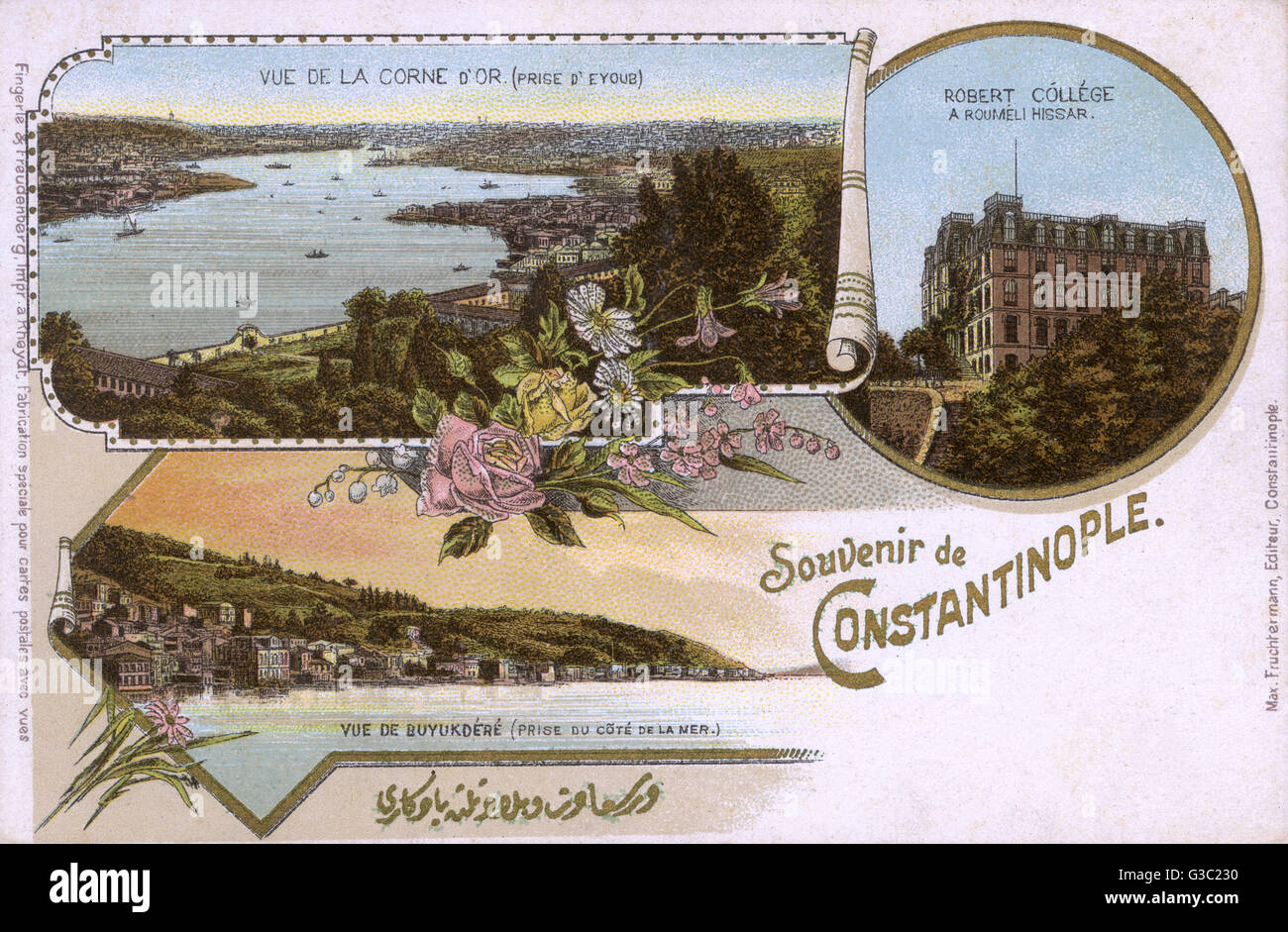 Istanbul, Turkey - Robert College, Golden Horn and Buyukdere Stock ...