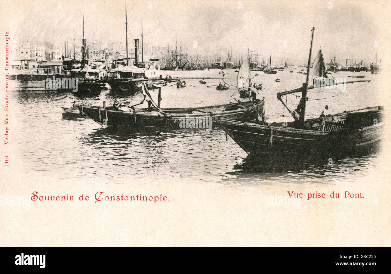 Istanbul, Turkey - Boats in Istanbul Harbour Stock Photo - Alamy