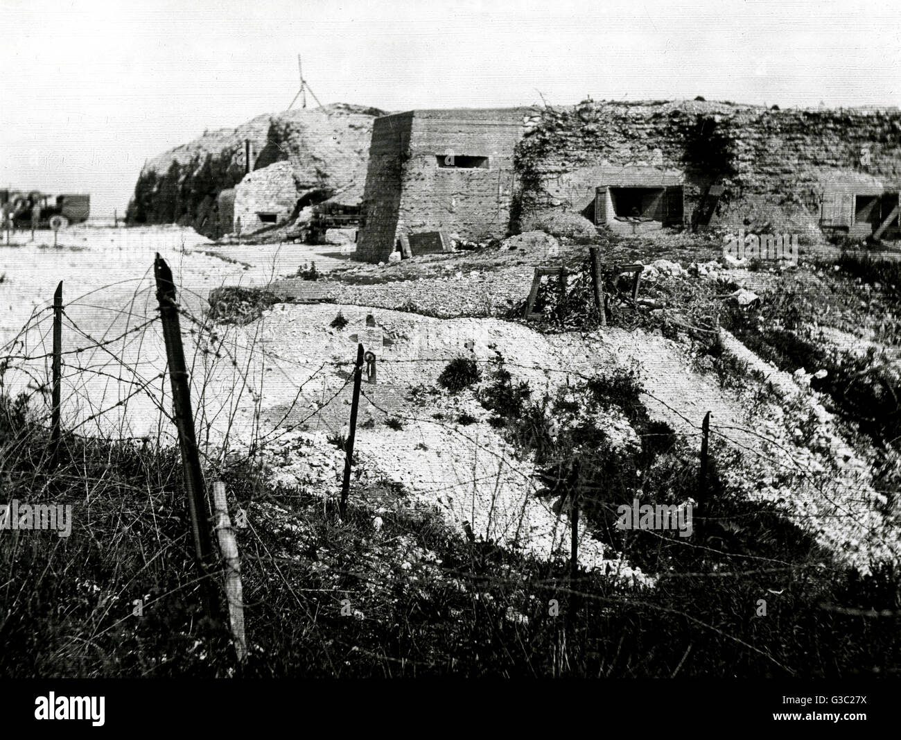 After WW1 - The battlefield at Fort Vaux in Verdun, France Stock Photo ...