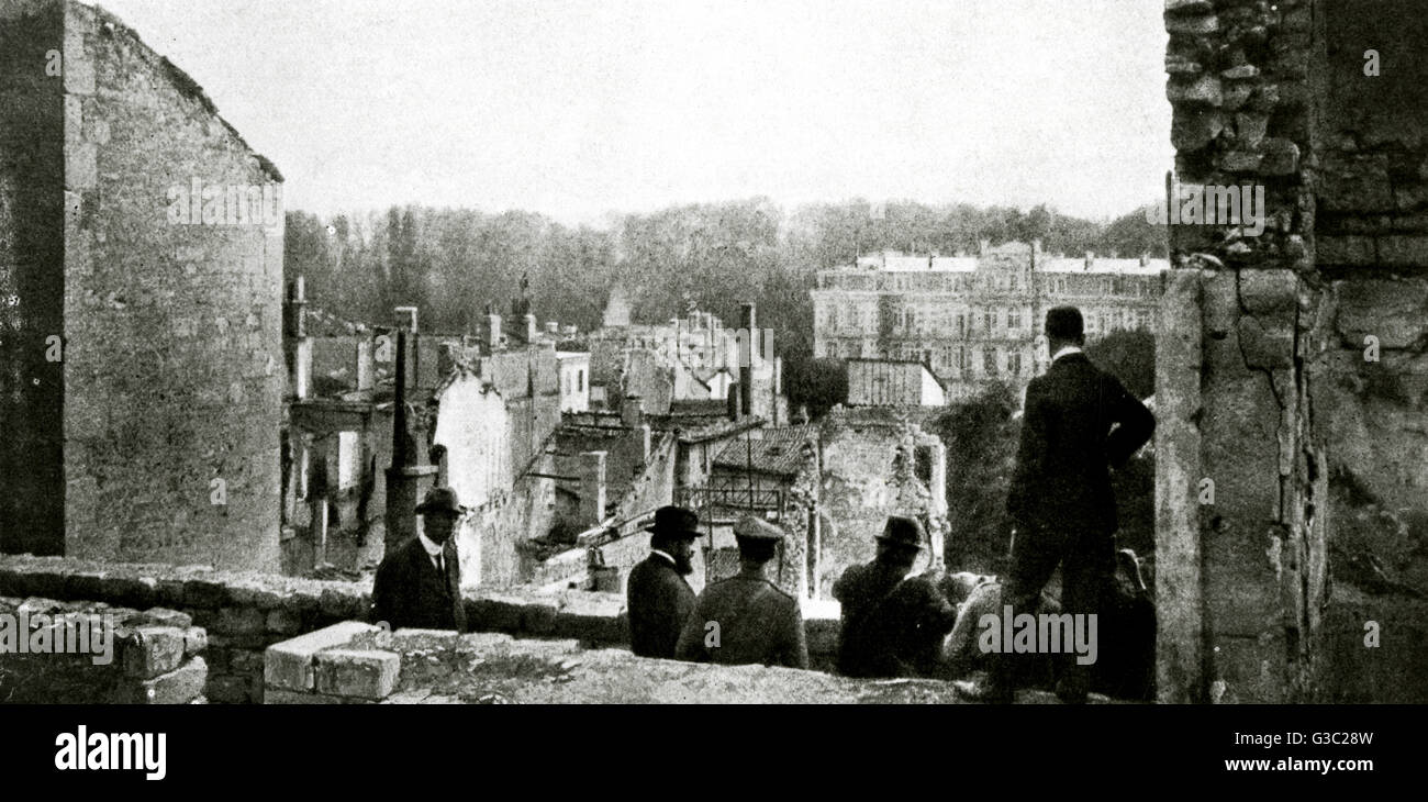 WW1 - Lloyd George visits Verdun, France Stock Photo - Alamy