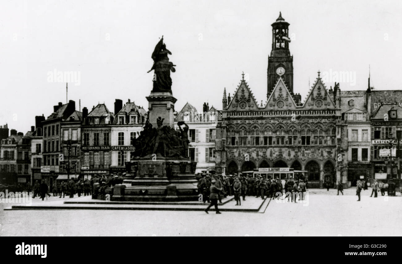 WW1 - St. Quentin, France Under German Occupation, 1916 Stock Photo - Alamy